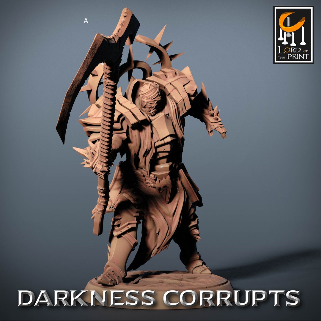 Dark Knight With Scythe | Rescale Miniatures | RPG Boardgames | Fantasy ...
