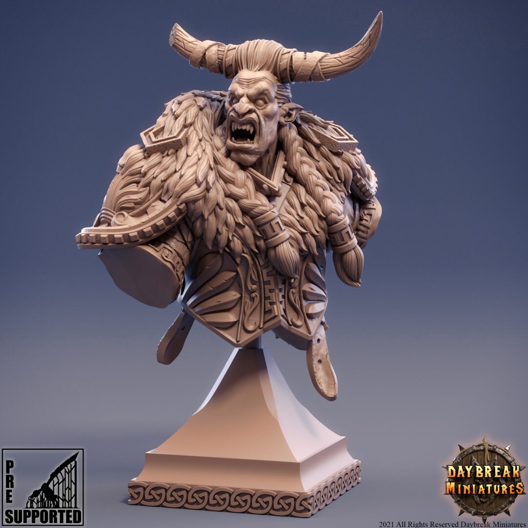 Ork Nivali Bust Daybreak Miniatures Compatible With D&D/AOS Fantasy Tabletop - Etsy