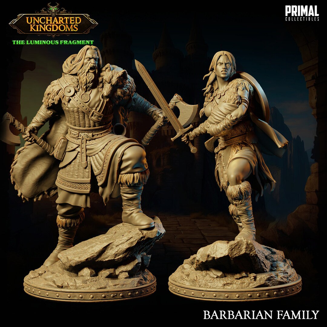 Human Barbarian Male/female | Primal Collectibles | RPG Boardgames ...