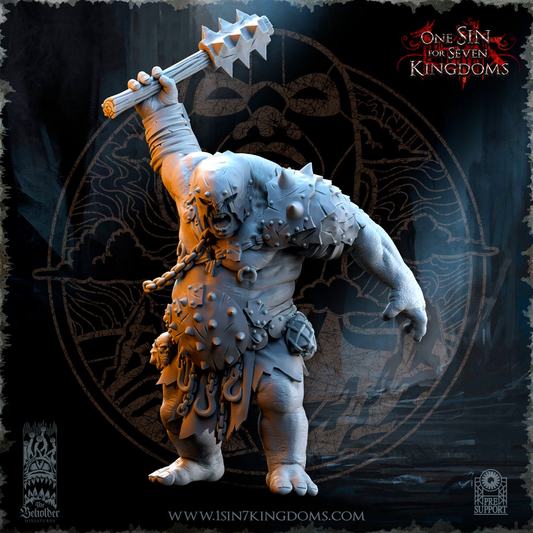 Troll Chief | the Beholder Miniatures | RPG Boardgames | Fantasy ...