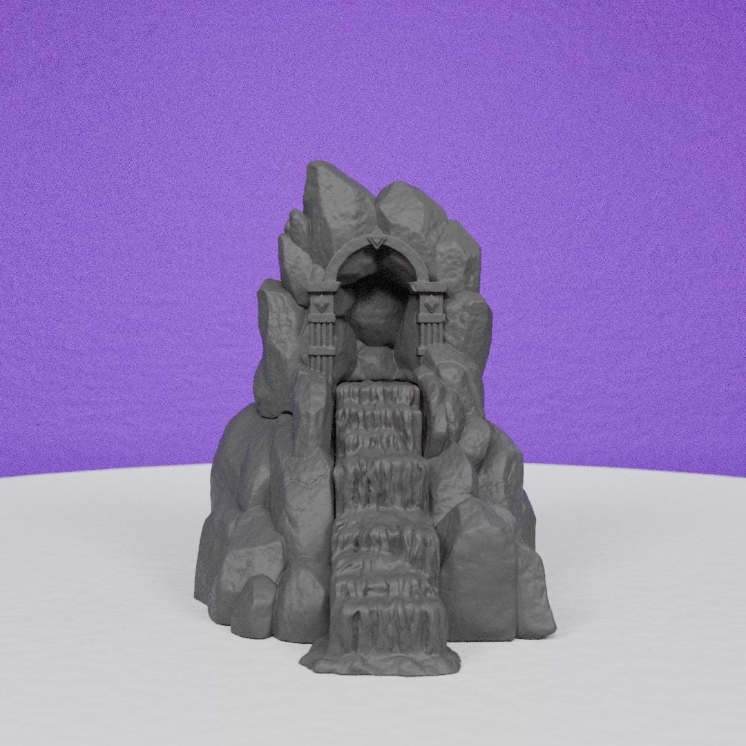 Waterfall Cave Entrance | TPK Lab | RPG Boardgames | Fantasy | Tabletop ...