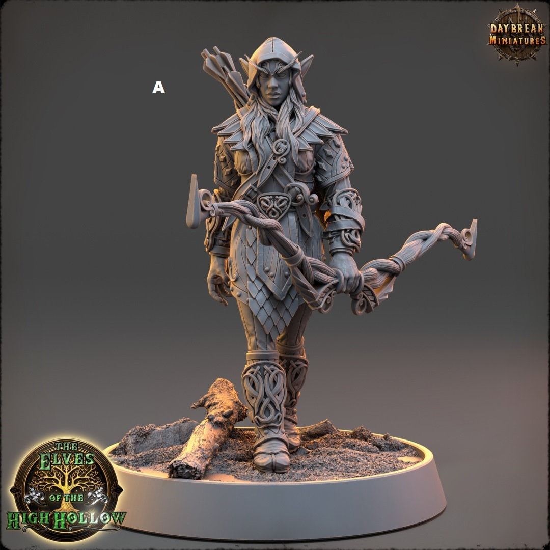 Wood Elf Archer | Daybreak Miniatures | Wargames | Fantasy | Tabletop ...