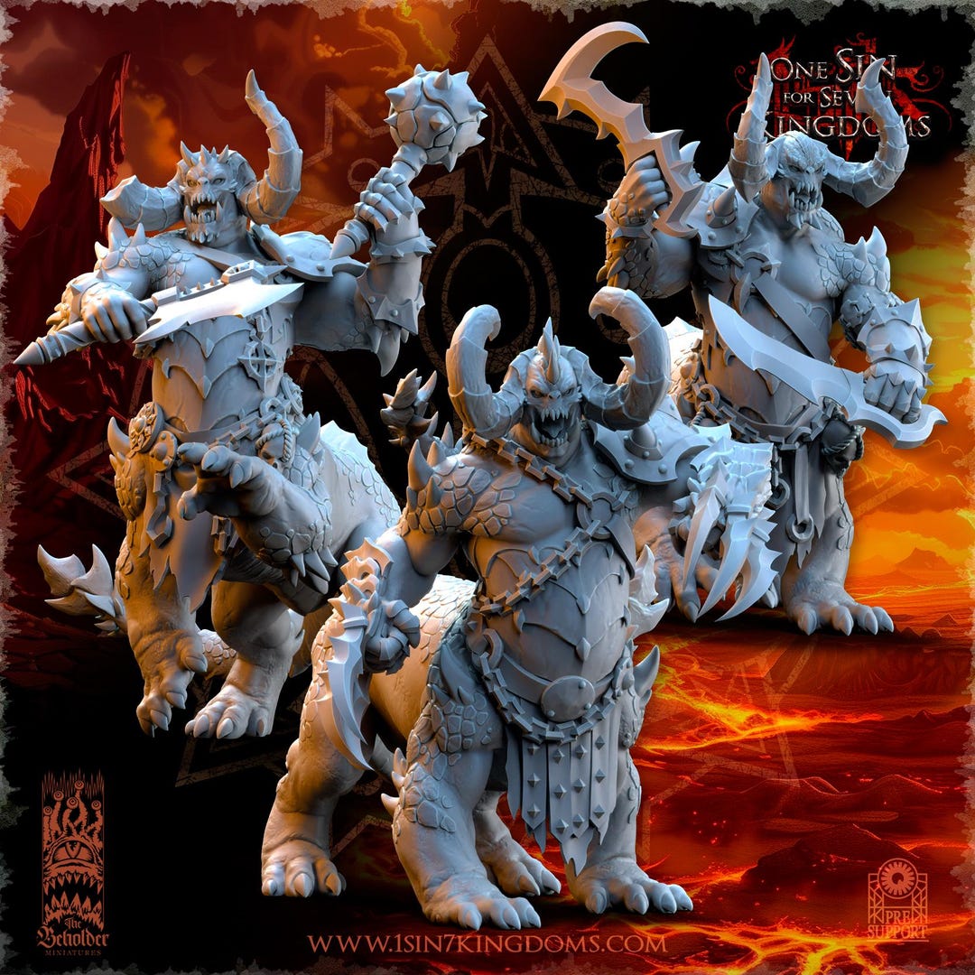 Realms of Mayhem Dragonard Dual Hand Weapons | the Beholder Miniatures ...