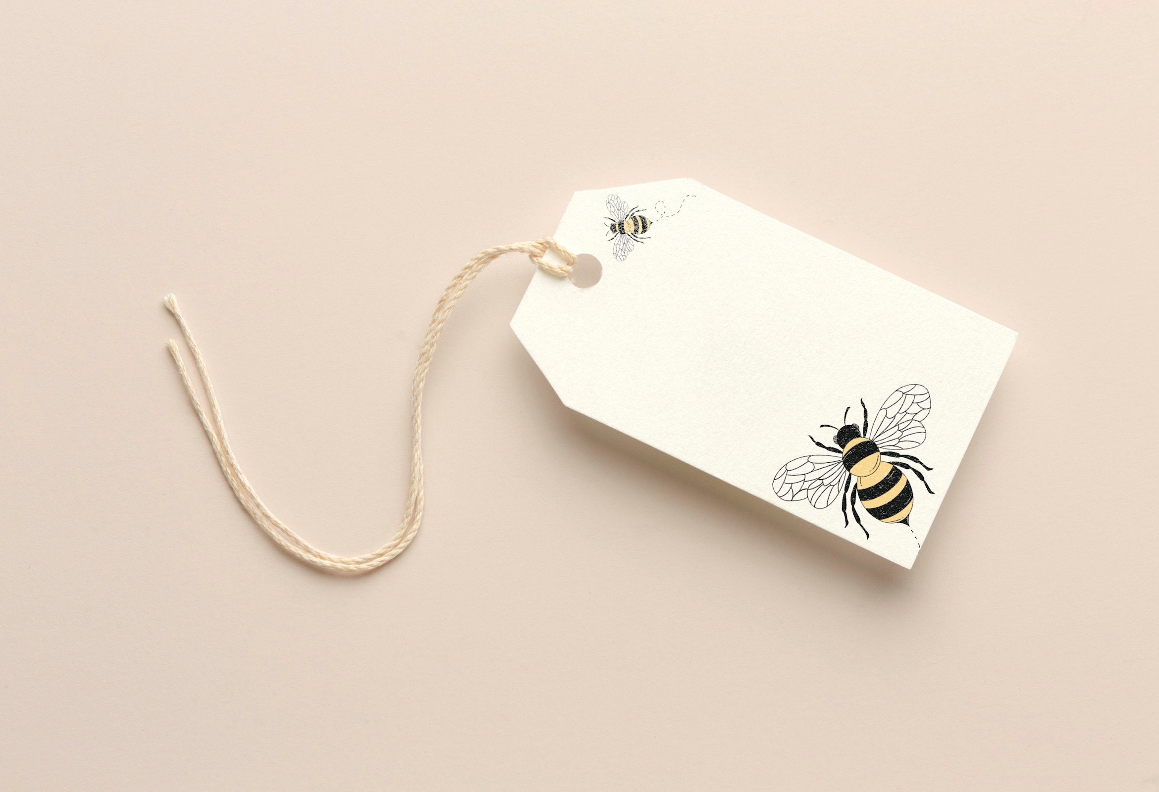 Bee Gift Tags Blank 8 Count Printable Digital Download - Etsy