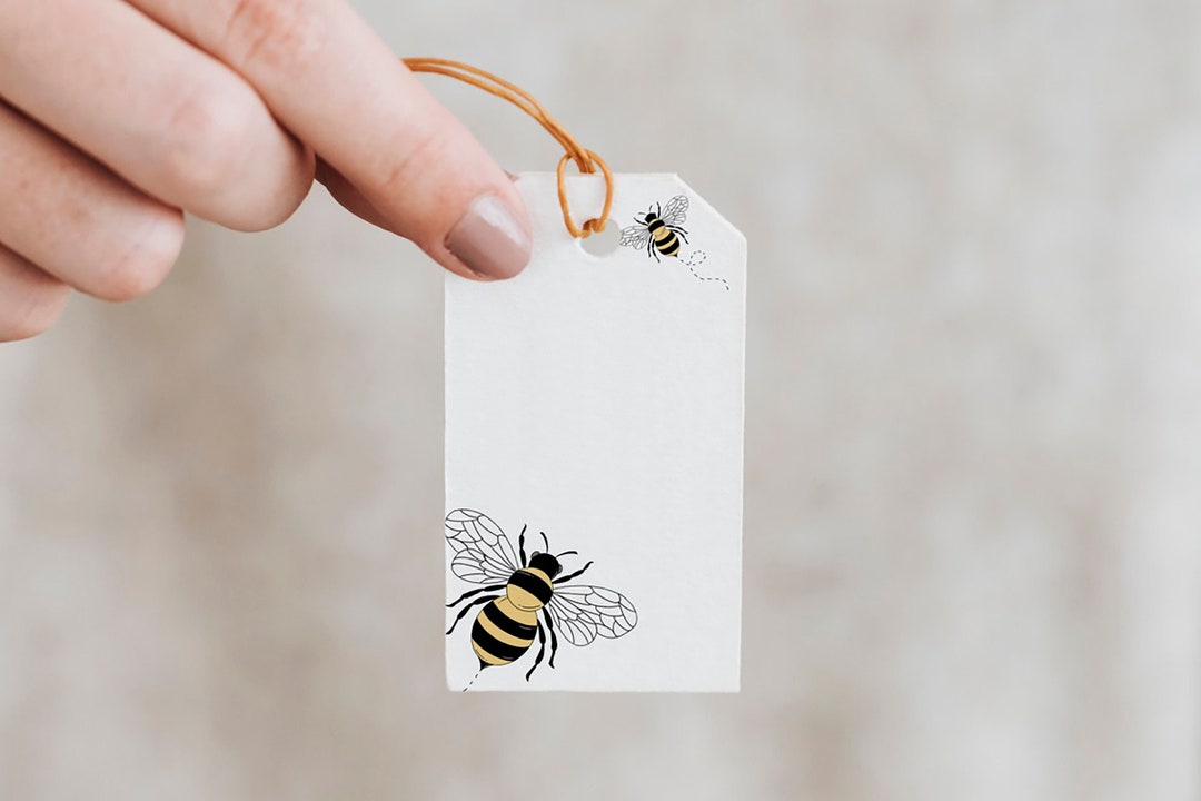 Bee Gift Tags Blank 8 Count Printable Digital Download - Etsy