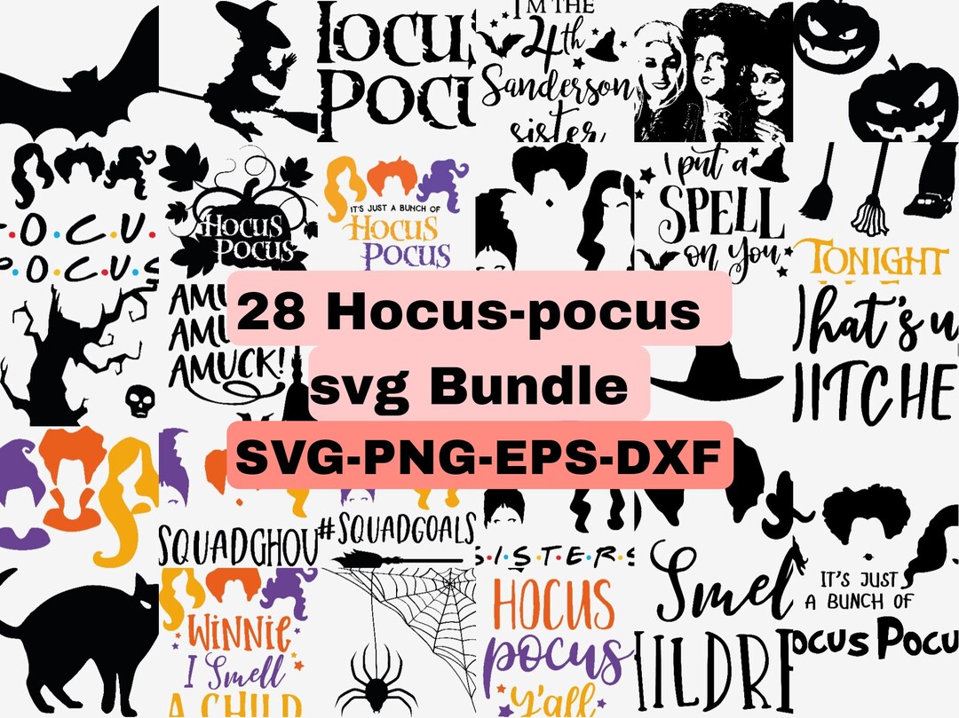 Hocus Pocus SVG Bundle, Sanderson Sisters Svg, Hocus Pocus Clipart ...