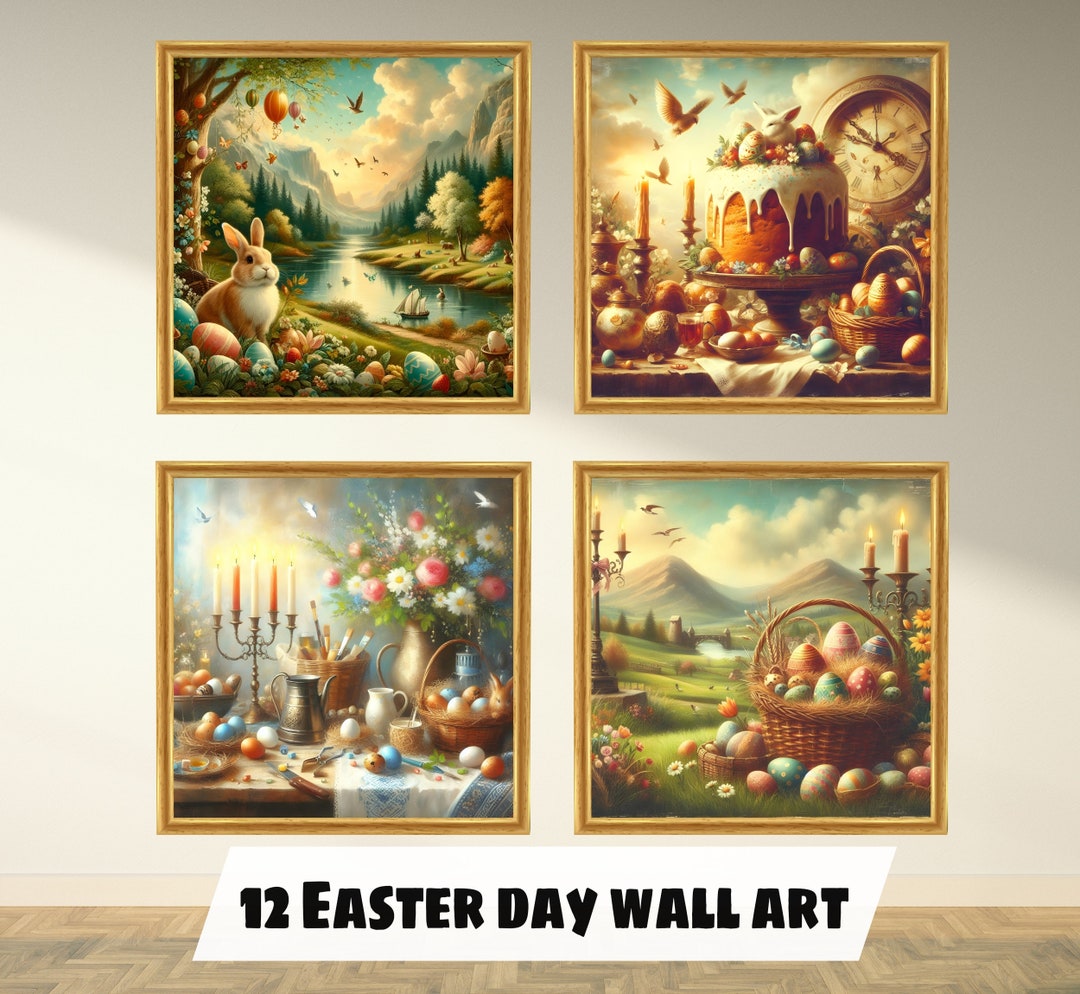 Easter Bunny 12 Easter Painting , Easter Clipart, Spring Clipart ...