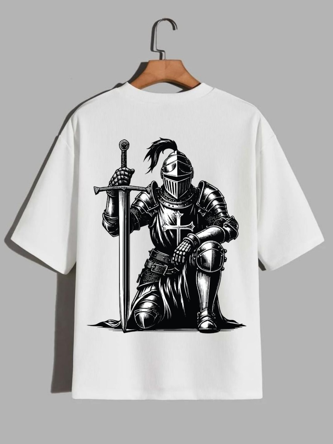 Kneeling Knight SVG & PNG Digital Files, Warrior Vector Graphic ...