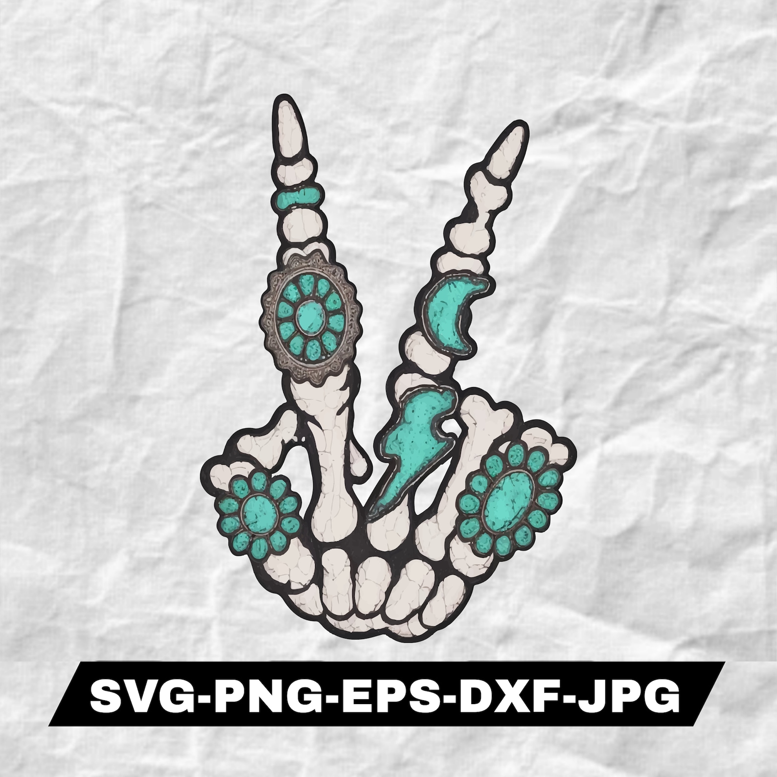 Western Skeleton Png, Western Skeleton Jewelry PNG, Western Victory ...