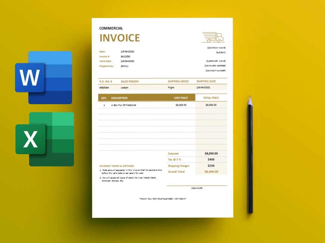 Modèle de facture, modèle de facture d'entreprise, facture moderne ...