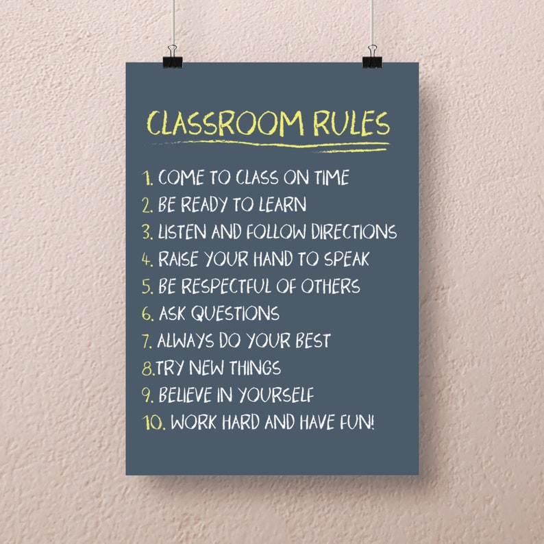 Classroom Posters Svg, Classroom Rules Svg, Classroom Decoration Svg ...