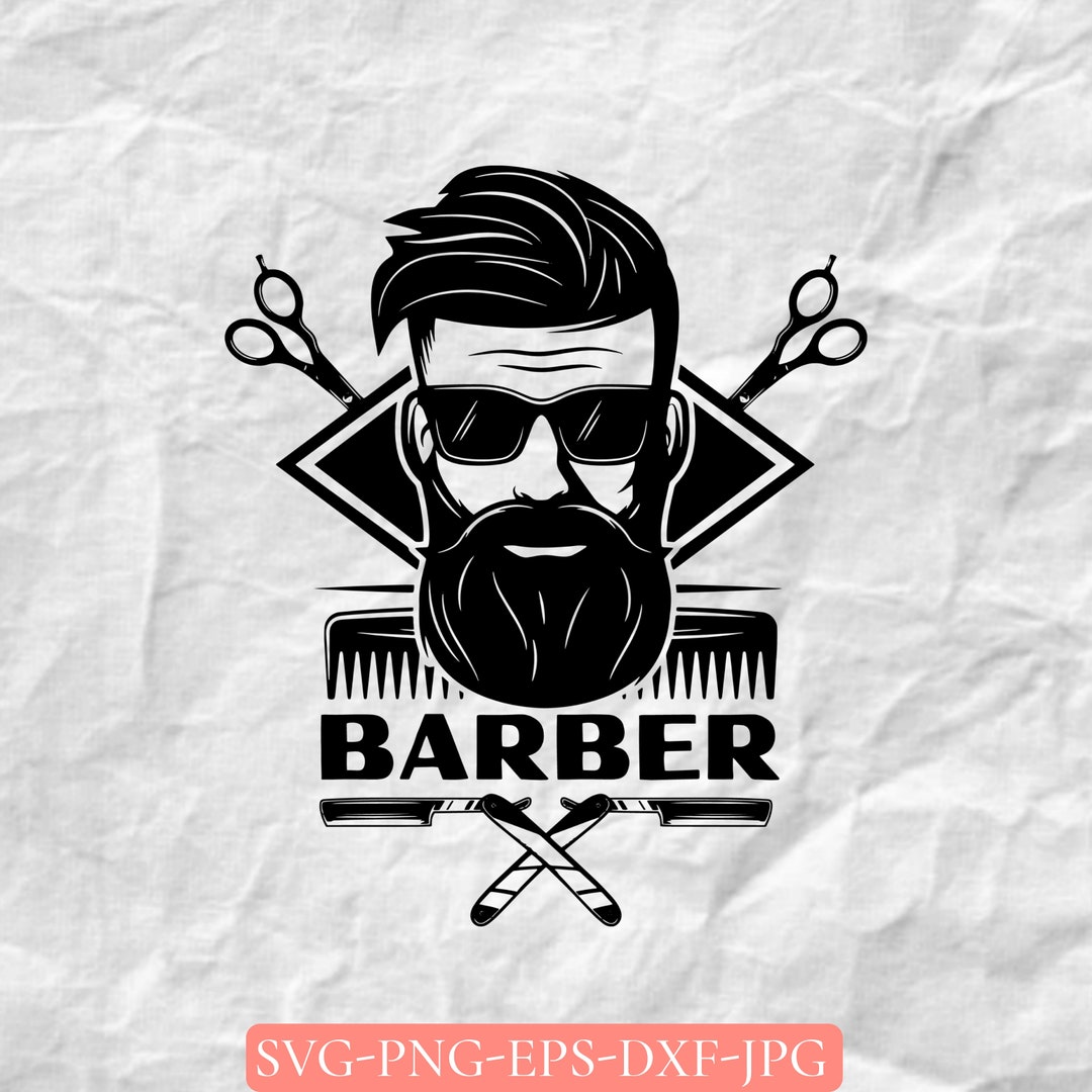 Barbershop Logo SVG, Barber Shop Svg, Barber Logo Svg, Hair Stylist ...