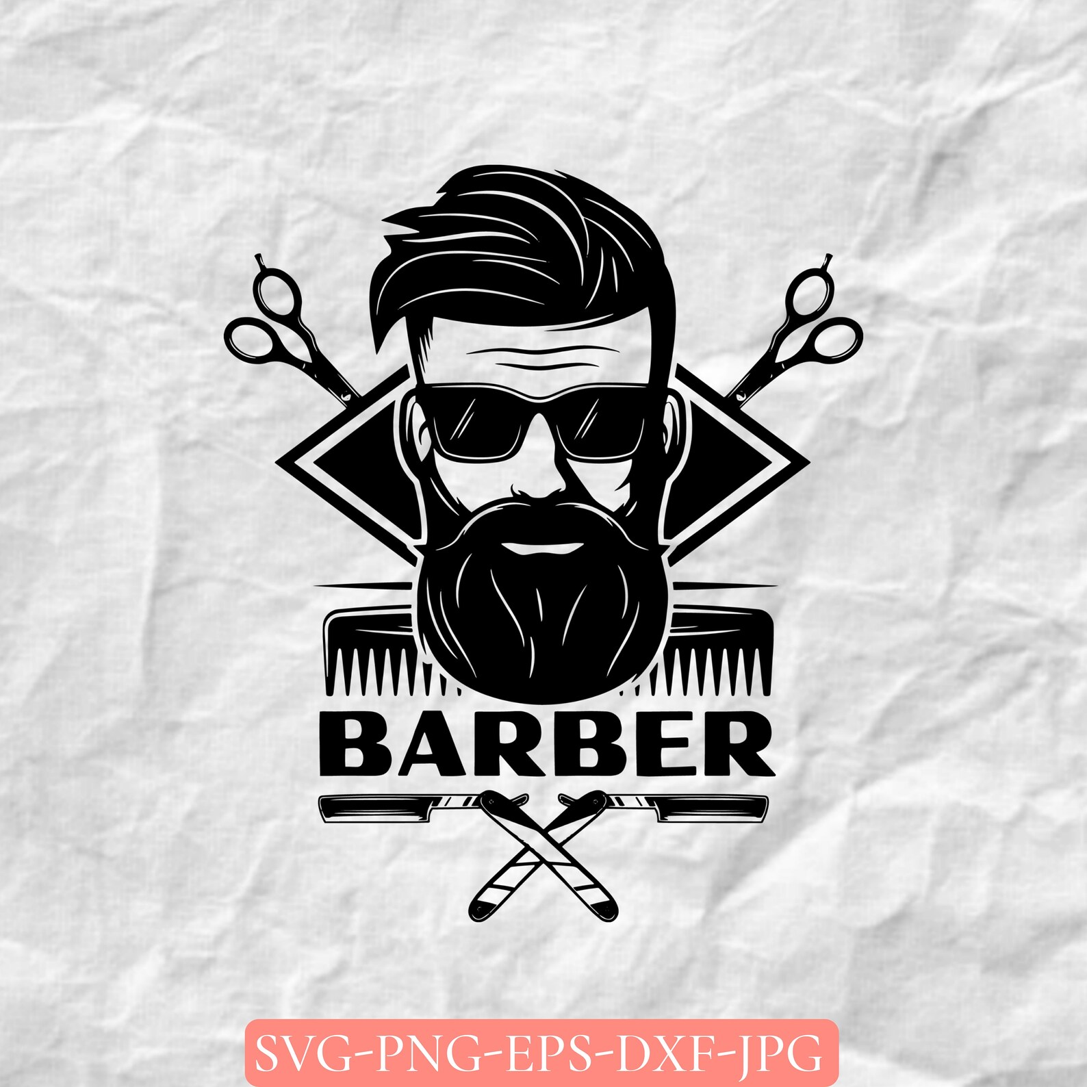 Barbershop Logo SVG, Barber Shop Svg, Barber Logo Svg, Hair Stylist ...