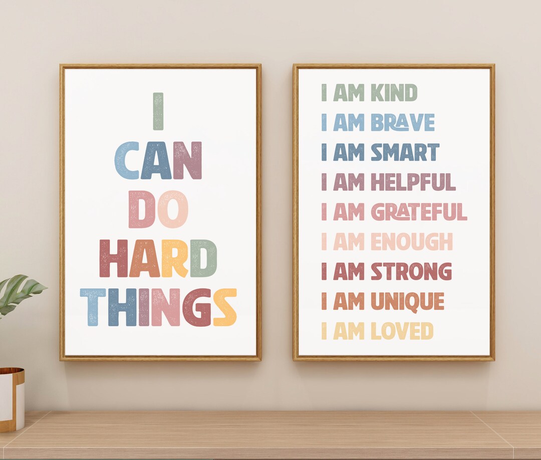 Affirmations for Kids, Classroom Posters, I Am Affirmations, Playroom ...
