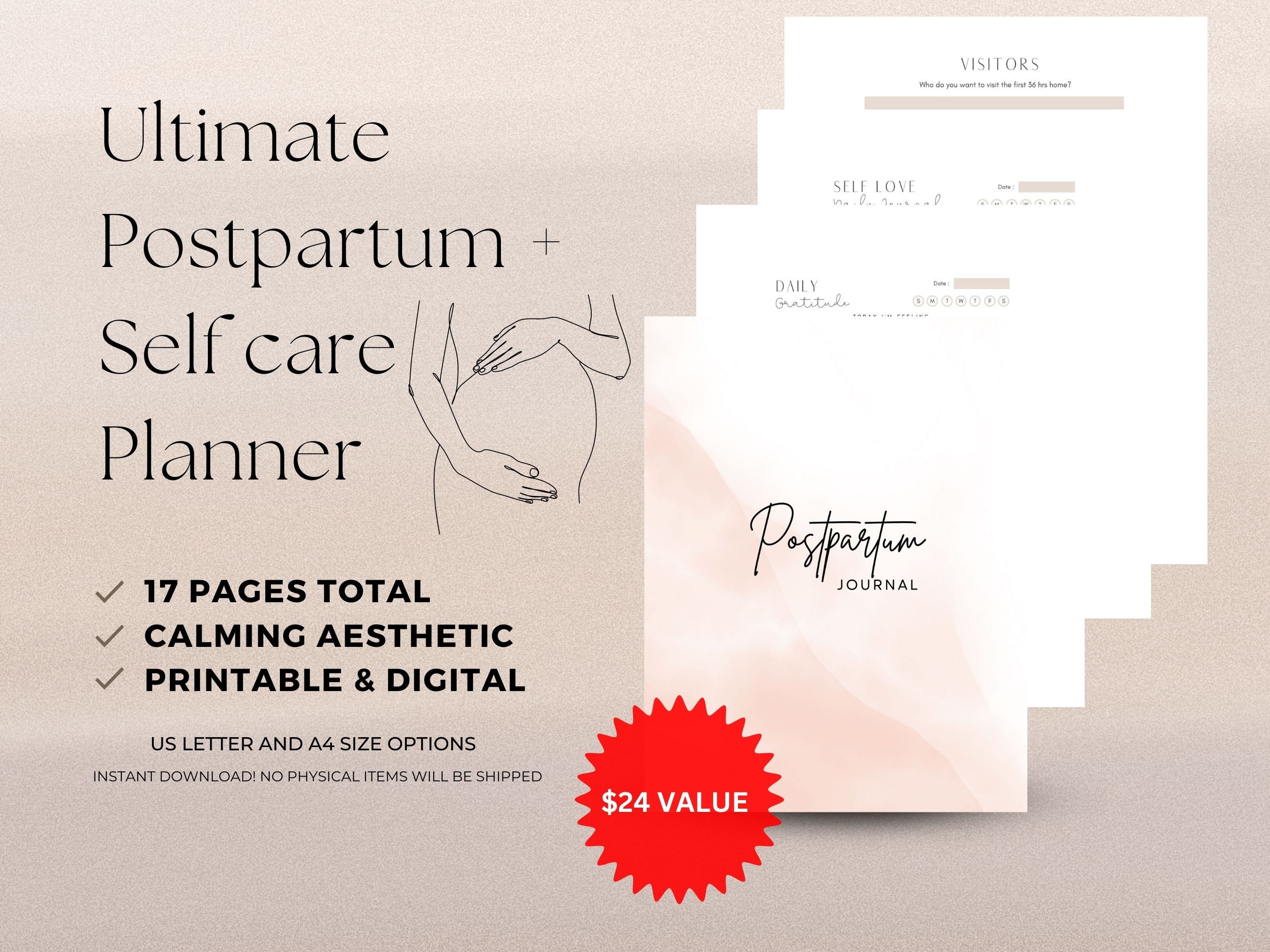 Postpartum, Pregnancy Planner, Birth Plan, Doula, Postpartum Planner ...