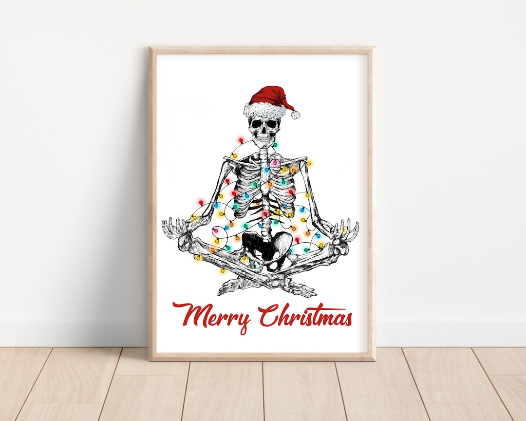 Merry Skeleton Dictionary Print - Etsy