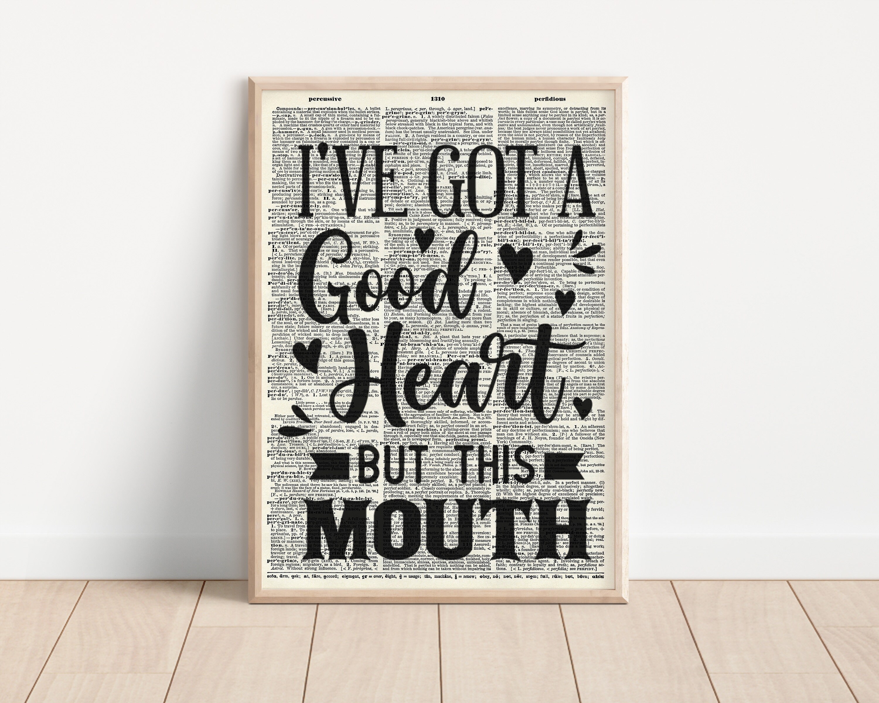 Good Heart Dictionary Print - Etsy