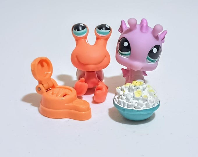 Littlest Pet Shop Hermit Crab and Seahorse Lot Littlest Pet Shop LPS ...