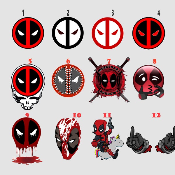 Deadpool Stickers - Etsy