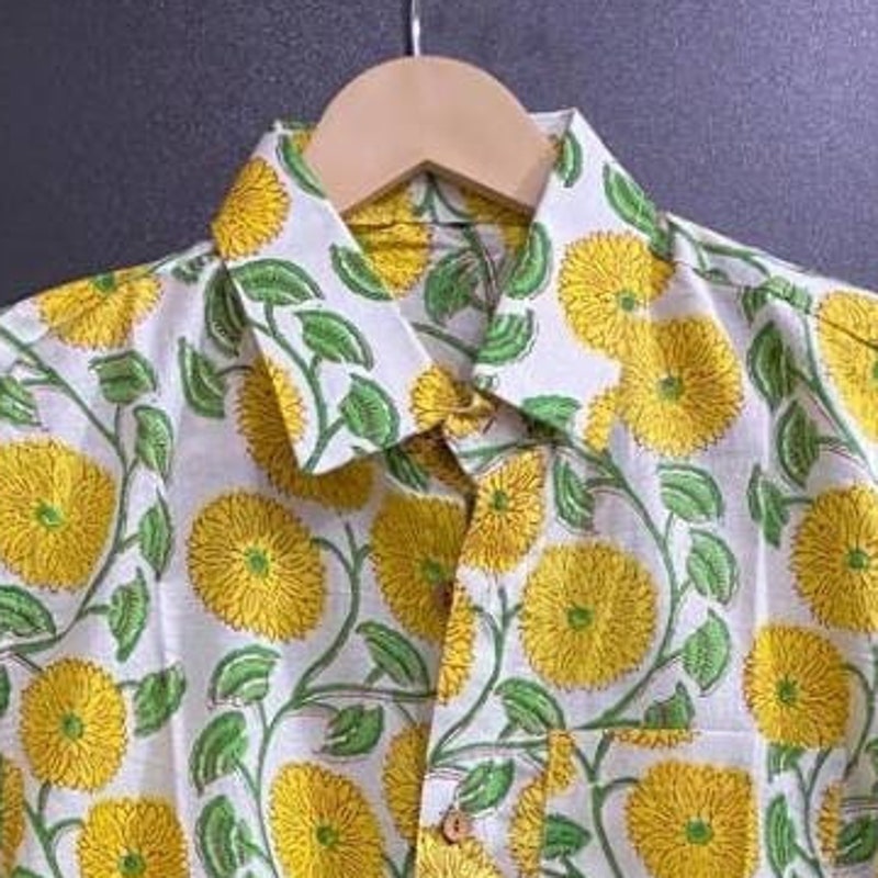 Block Printed Shirt - Etsy