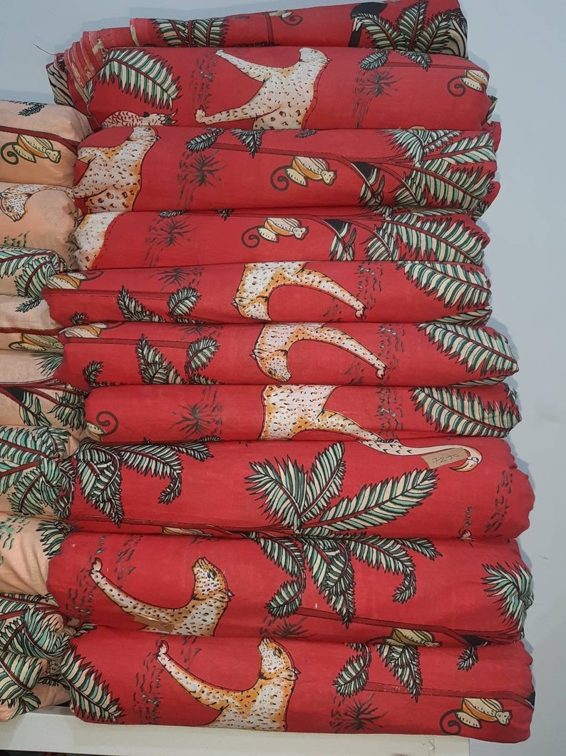 Jungle Print Fabricmulti Jungle Color Fabric Cotton Fabric - Etsy