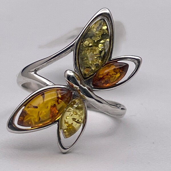 Amber Ring - Etsy