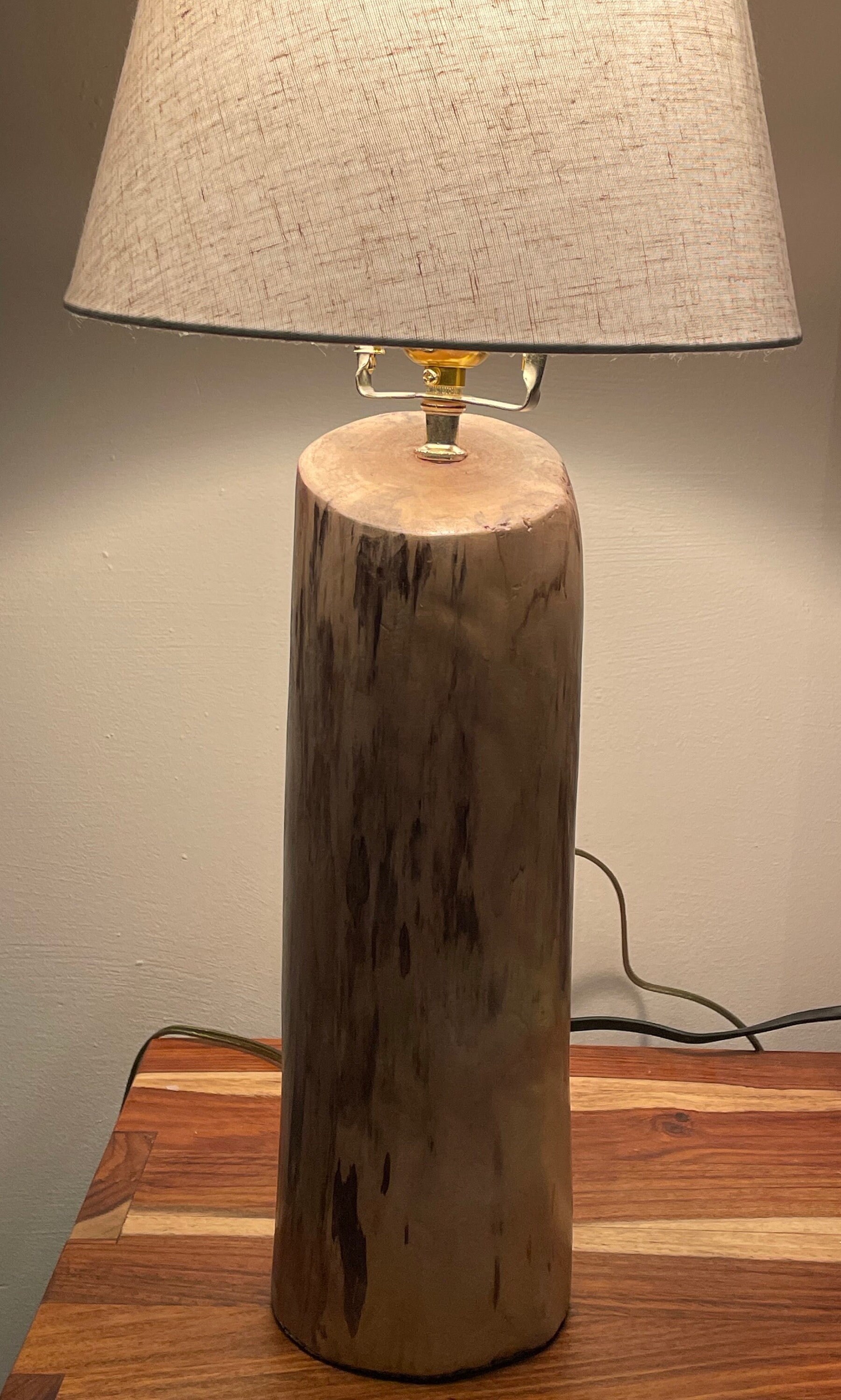 Rustic Handmade Wood Lamp, Log Light, Natural Home Decor for Log Cabin ...