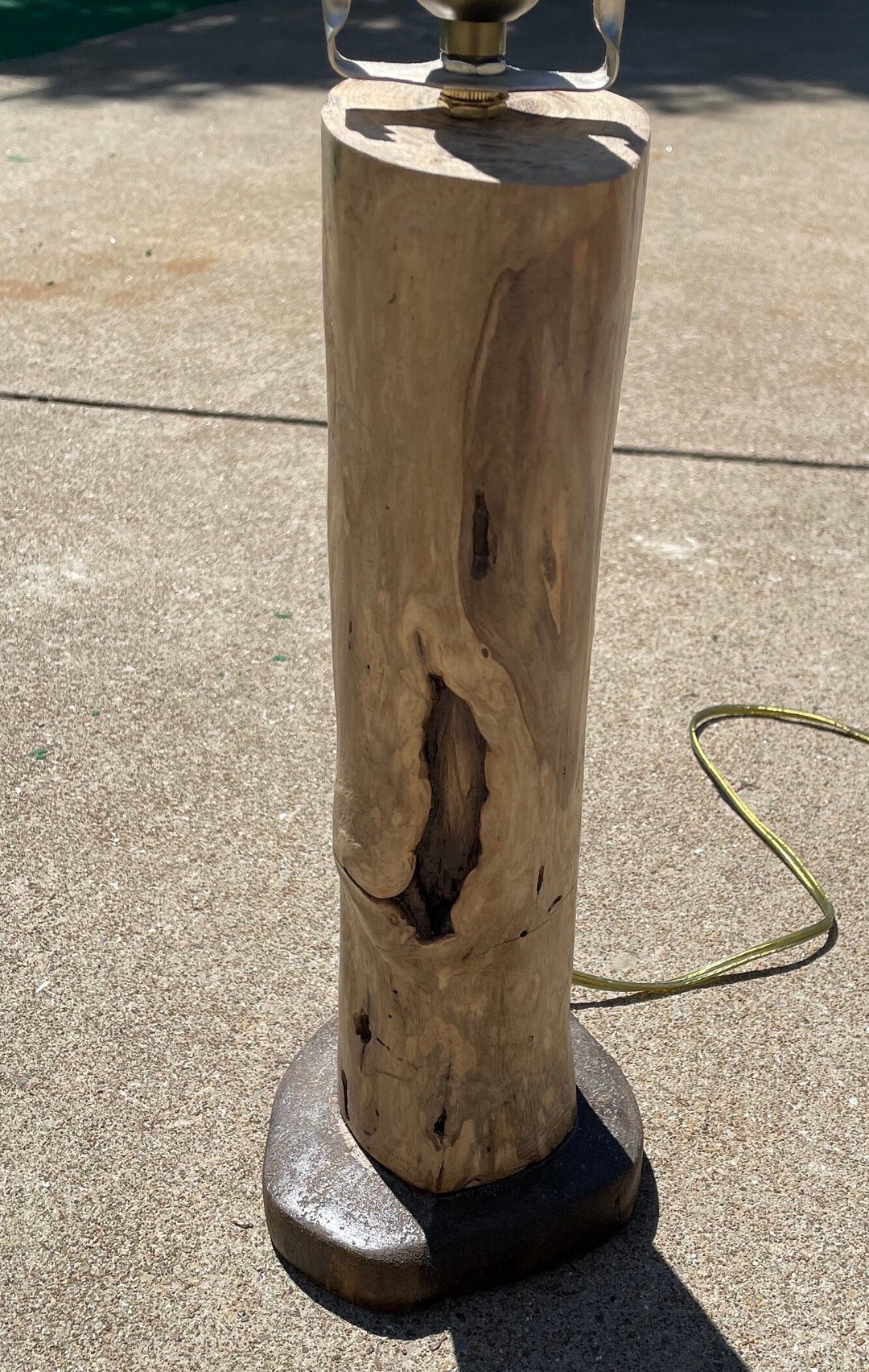 Rustic Handmade Wood Lamp, Log Light, Natural Home Decor for Log Cabin ...