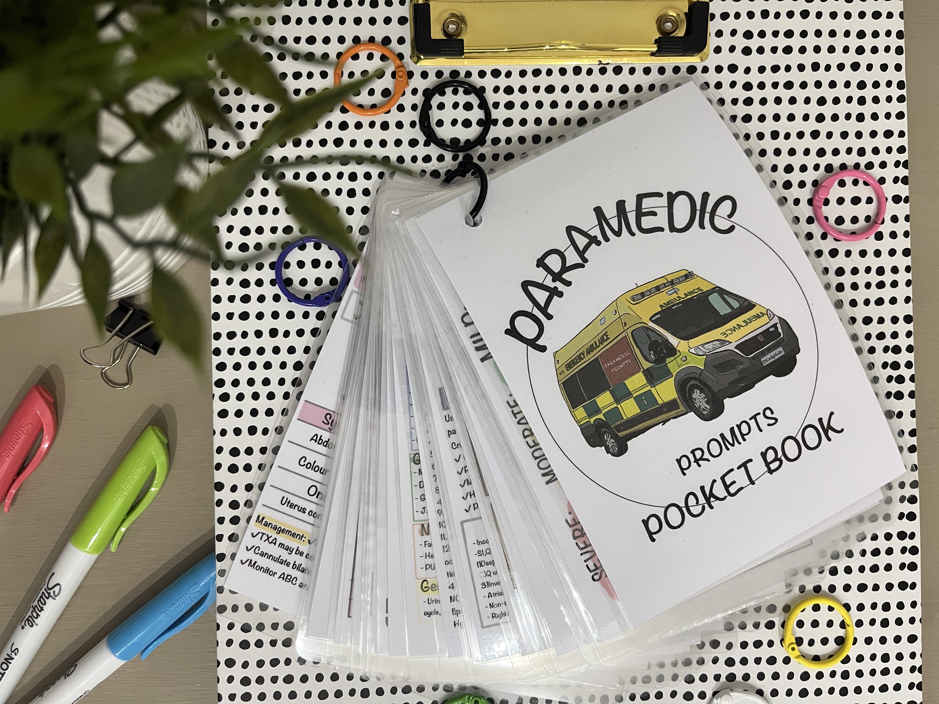 Paramedic Prompt Pocketbook A6 - Etsy UK