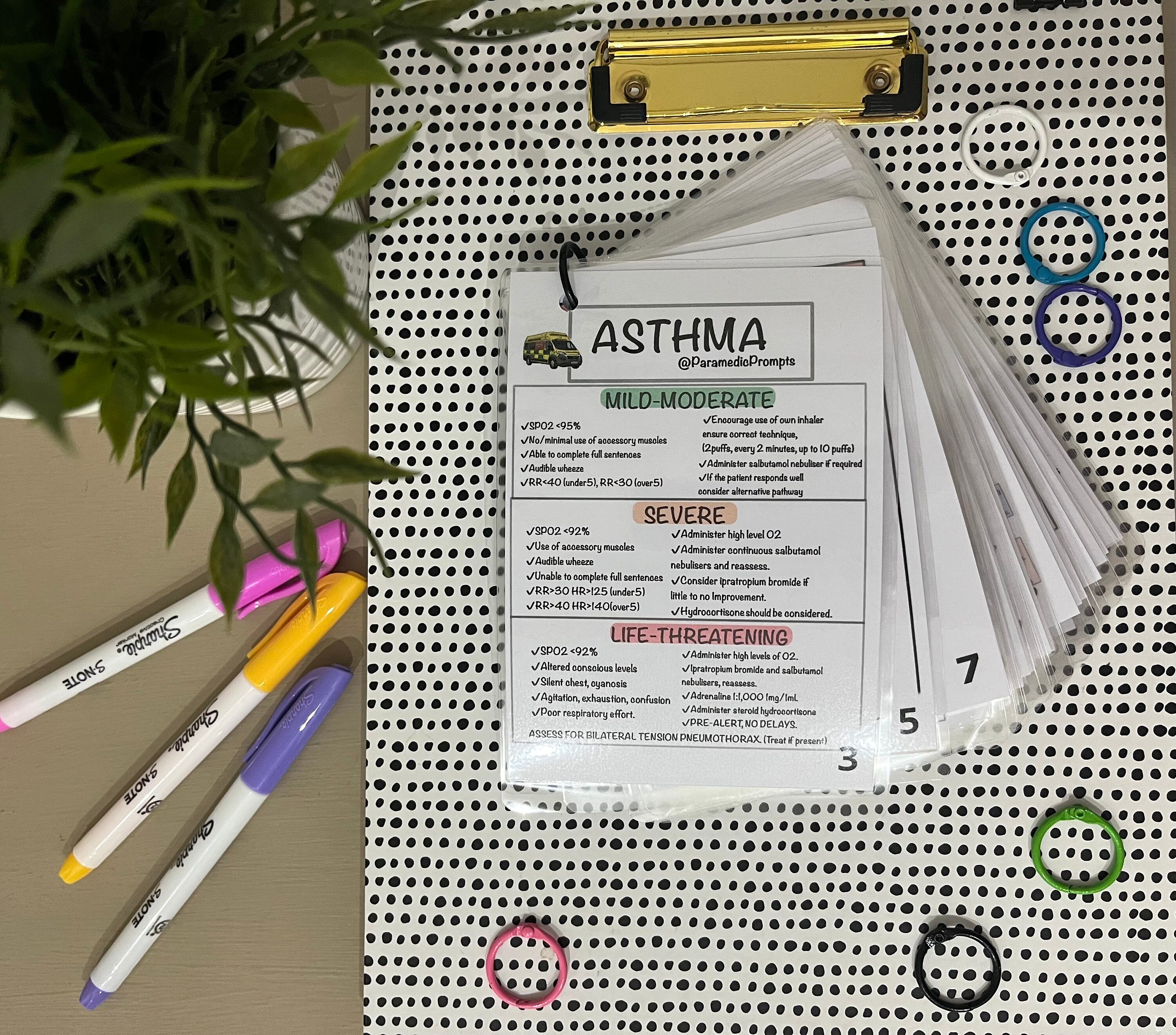 Paramedic Prompt Pocketbook A6 - Etsy UK