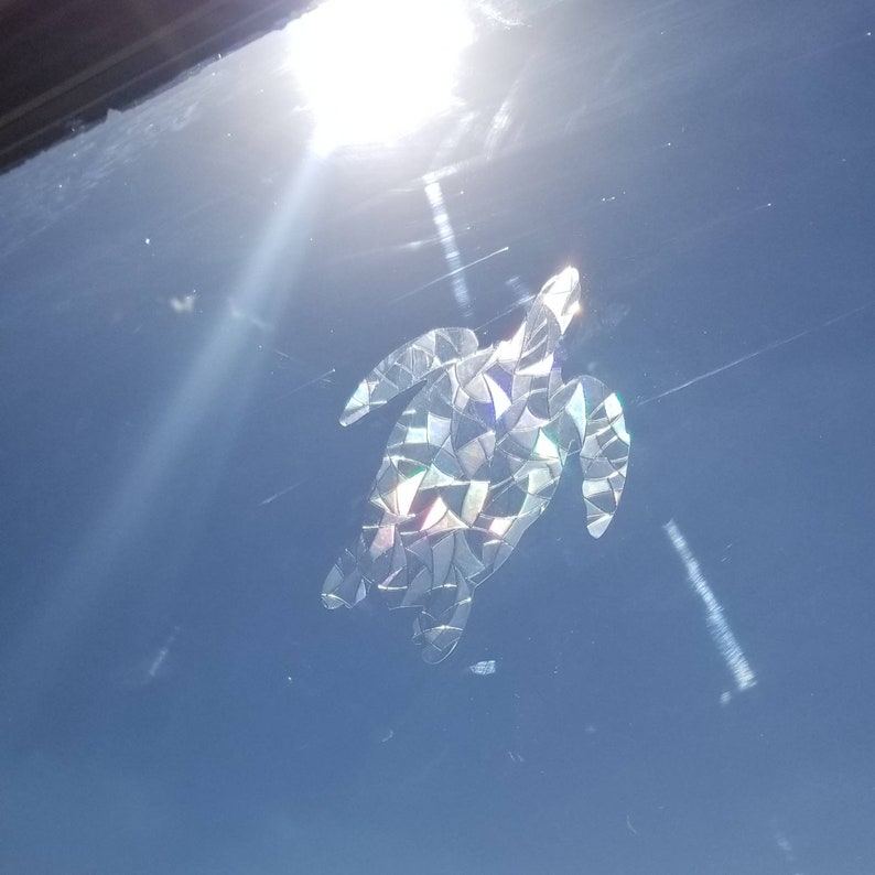 Sea Turtle Suncatcher Sea Turtle Cling Wrap Sea Turtle - Etsy