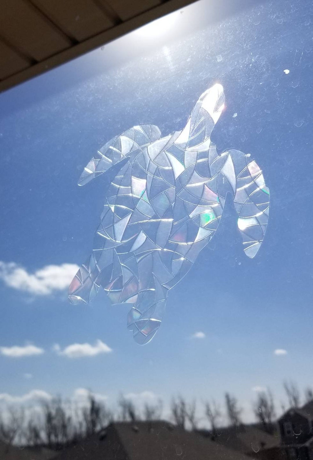 Sea Turtle Suncatcher Sea Turtle Cling Wrap Sea Turtle - Etsy