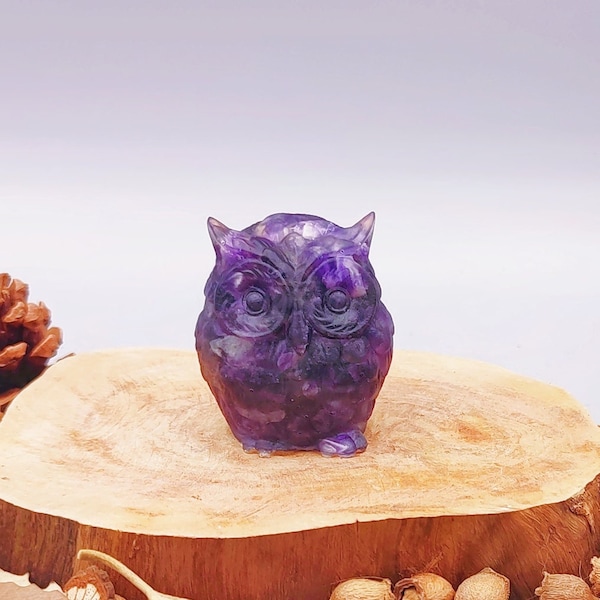 Amethyst Owl - Etsy