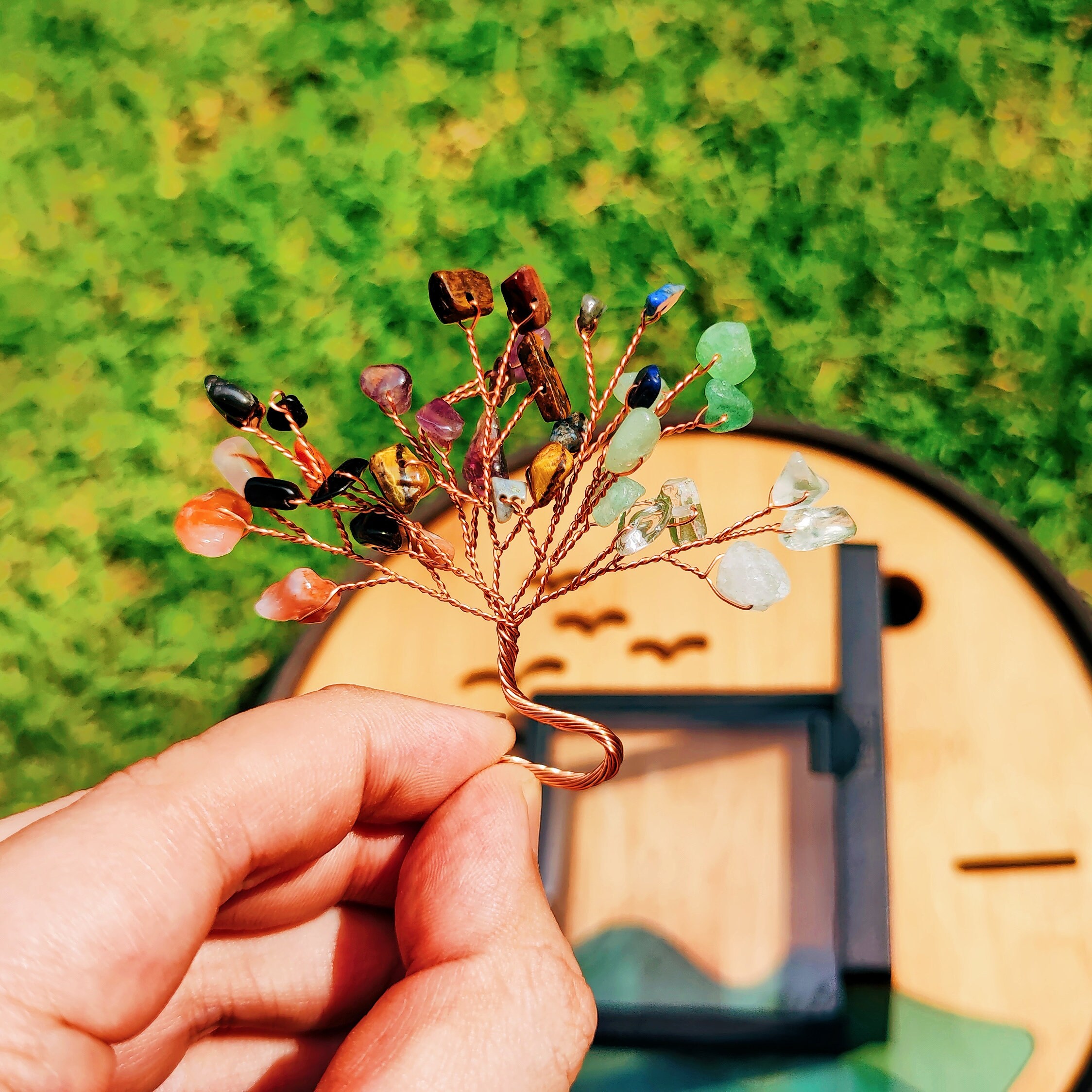 CRYSTAL TREE With Floating Display Stand Feng Shui Tree - Etsy