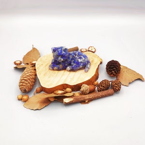 LAPIS LAZULI CAT, Natural Crystal Chips Resin Cat Figure, Cat Statue ...
