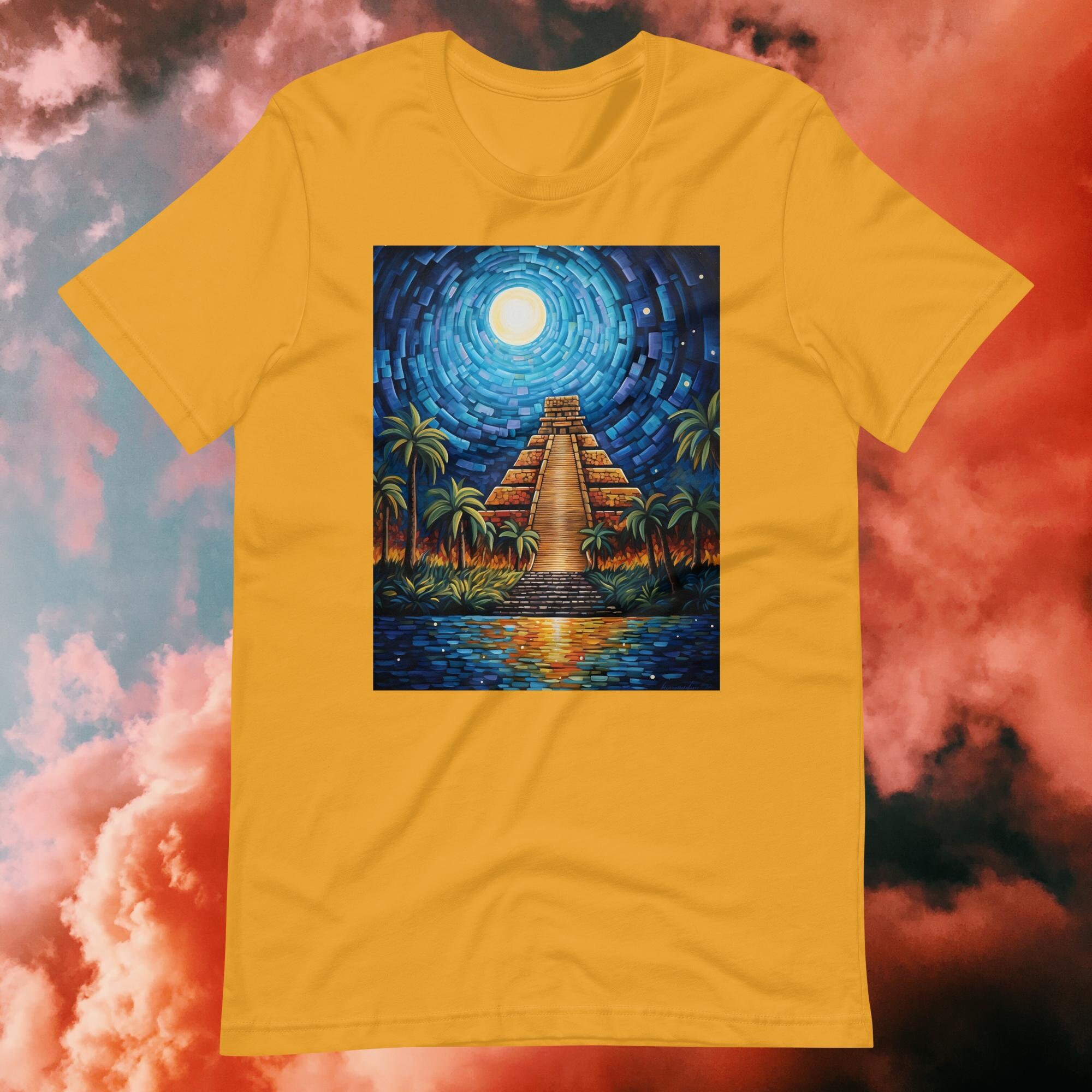 Aztec Aztlan Pyramid Tshirt Mayan Incan Temple Gift T-shirt - Etsy