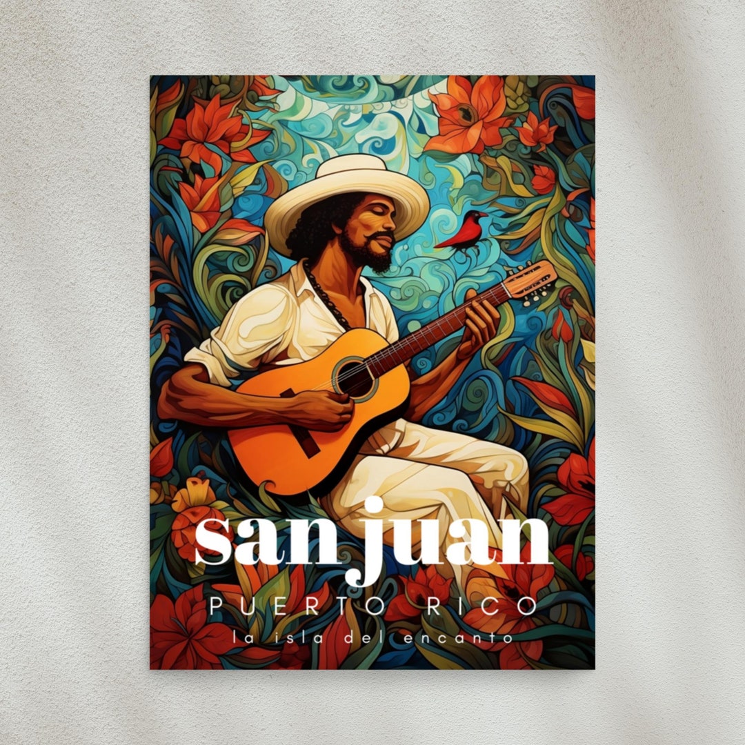 San Juan Puerto Rico Taino Jibaro Poster Boricua Wall Art - Etsy