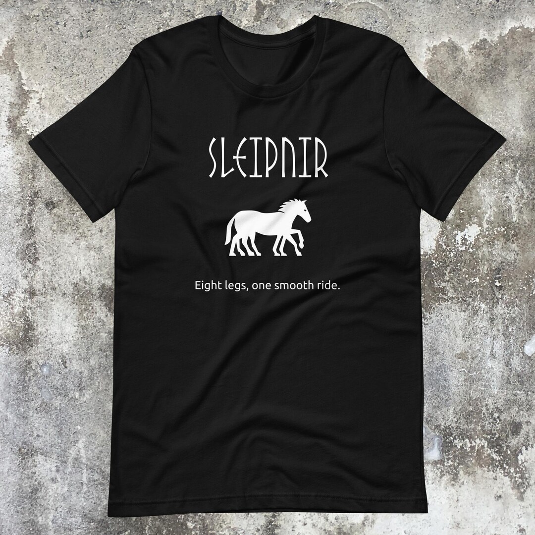 Sleipnir Norse Mythology Shirt Pagan Viking Tshirt Odin, Thor - Unisex ...