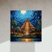 Aztec Aztlan Pyramid Poster Art Mayan, Incan Temple Print - Etsy