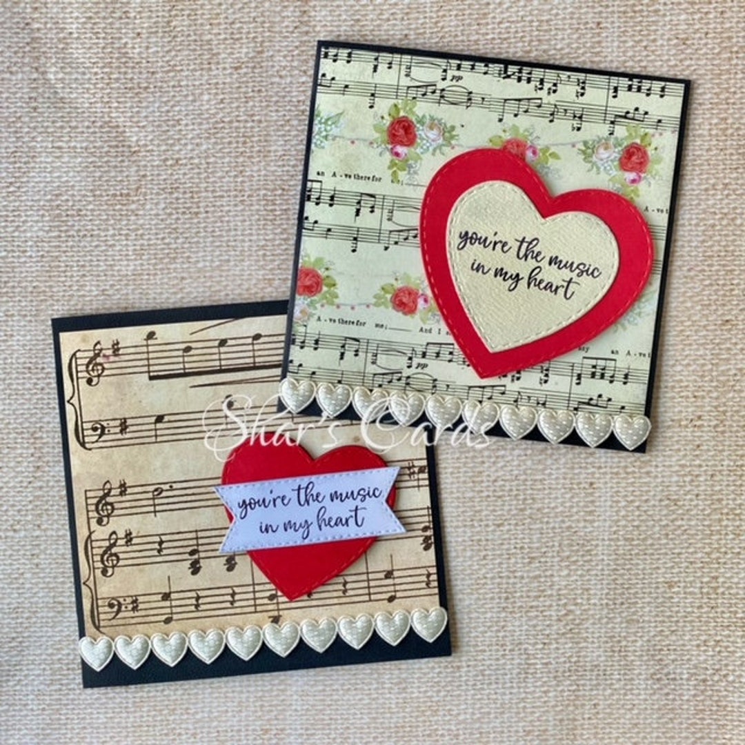Music Themed Blank VALENTINES or ANNIVERSARY CARD, Music Teacher ...