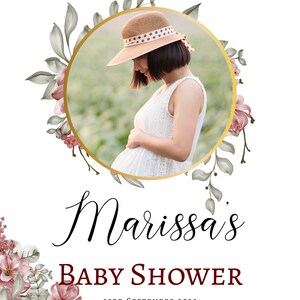 Printable Floral Baby Shower Welcome Sign Template | Printable Editable ...