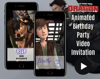 Toothless Invitation How to Train Your Dragon Birthday - Etsy