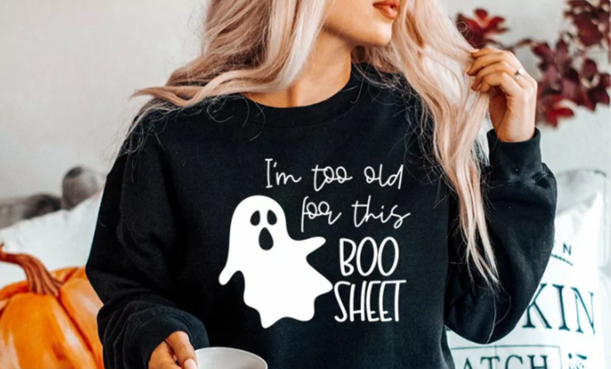 I'm Too Old for This Boo Sheet - Halloween SVG - Etsy