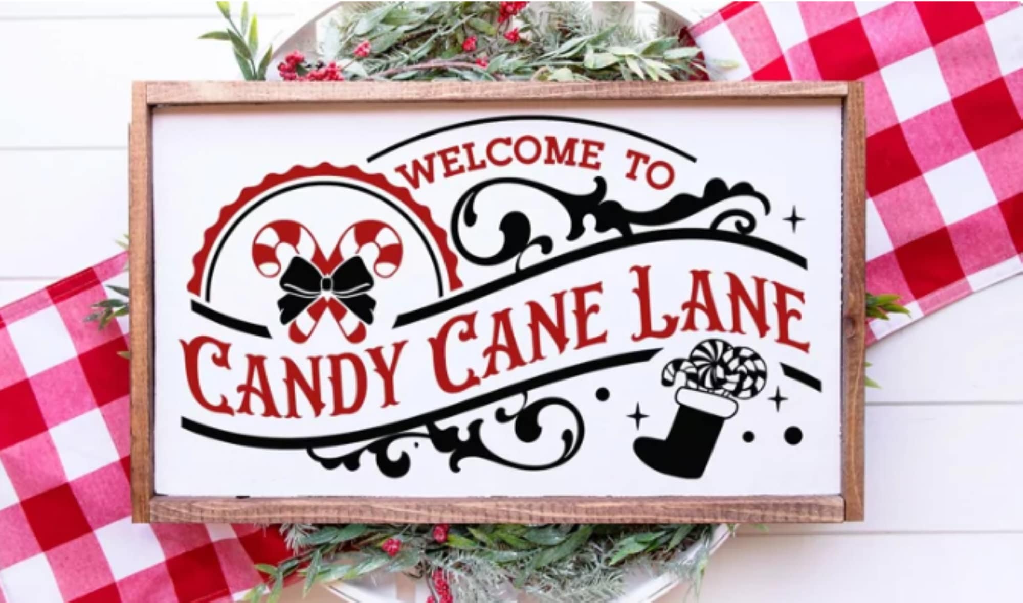 Welcome To Candy Cane Lane Svg Etsy