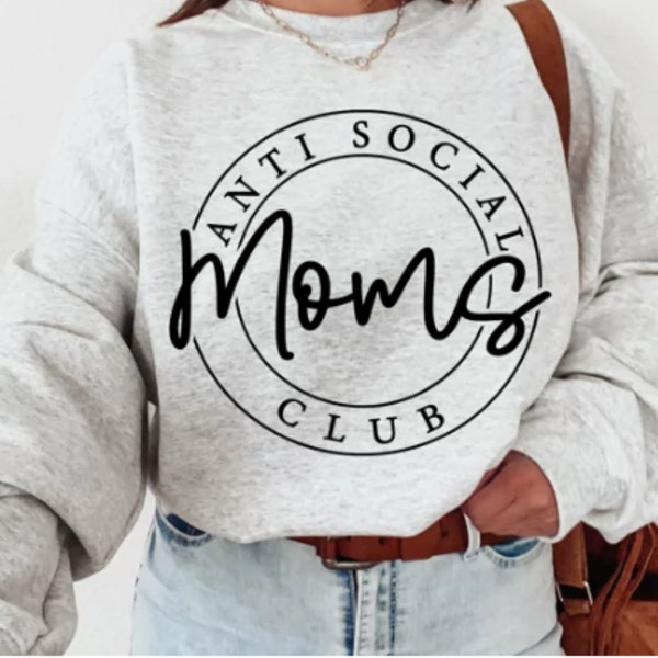 Social Club Anti Moms Svg - Etsy