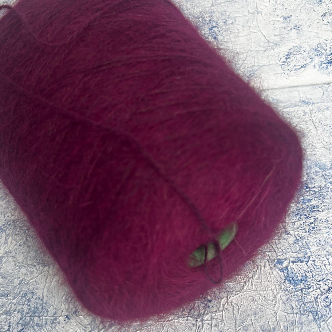 Angora Rabbit Fluffy Yarn on Cone 80/20% Angora/pa Hand Knitting ...