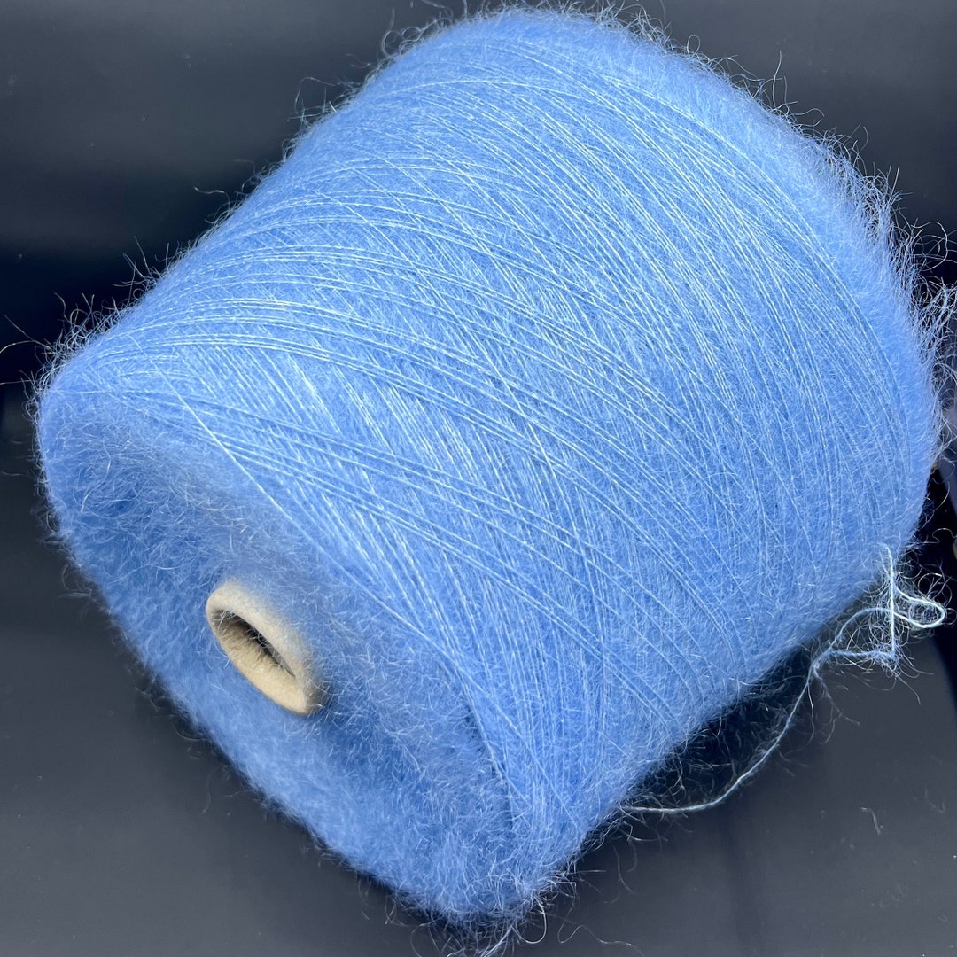 Kid Mohair Silk Yarn on Cone Hand Knitting Machine Knitting Fluffy Yarn ...