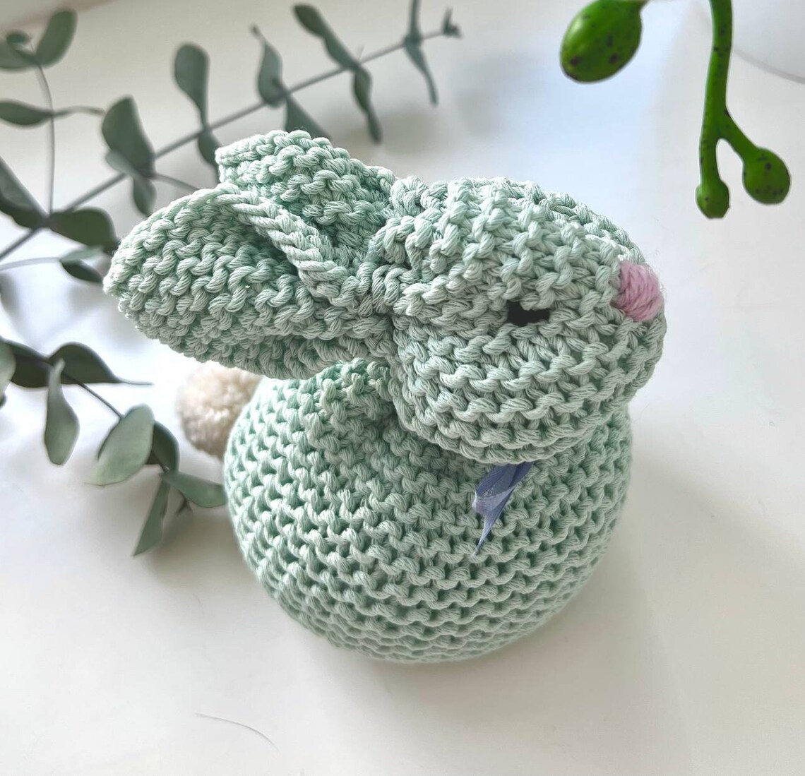 Rabbit Bunny Knitting Pattern KNITTING PATTERN Cute Easter - Etsy