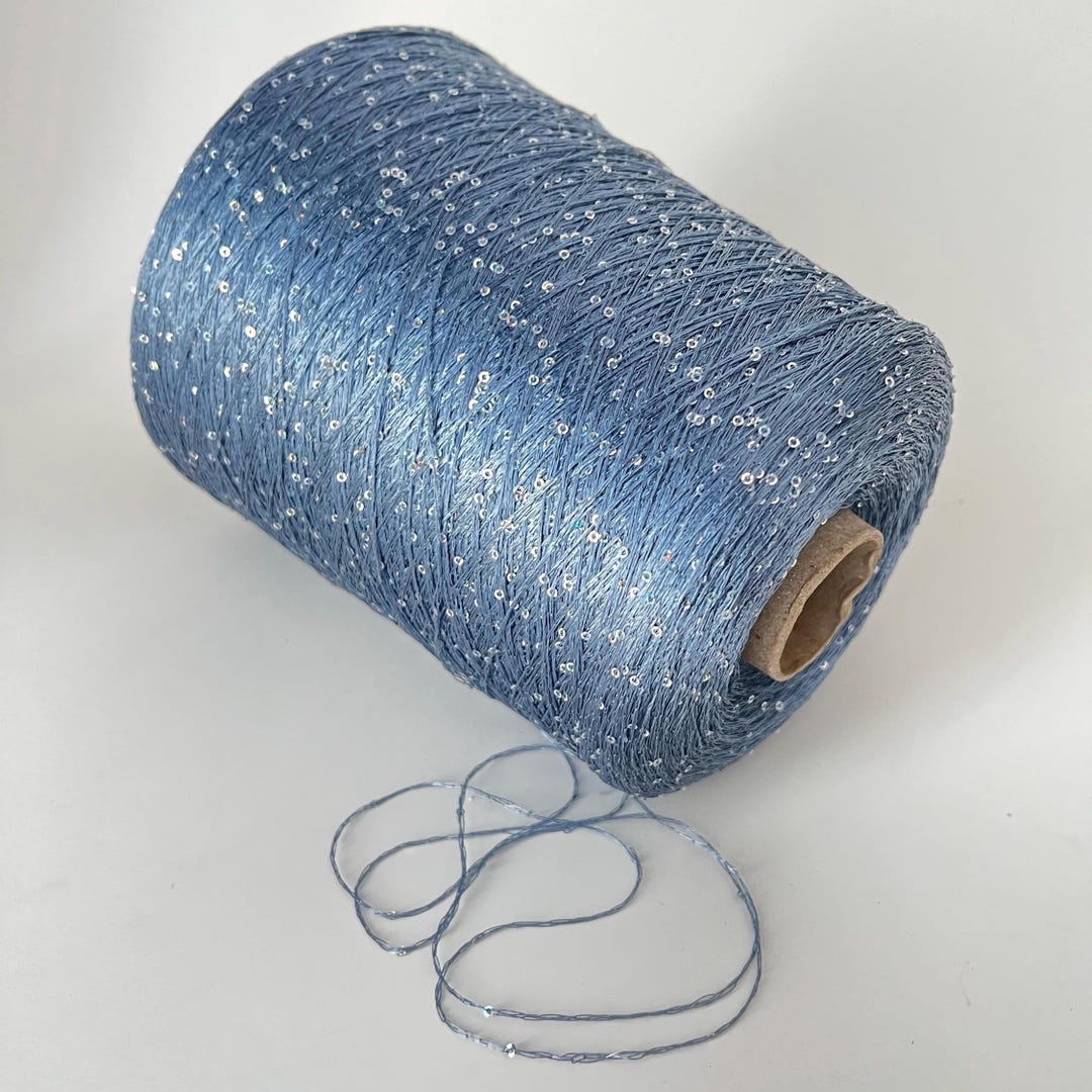 PAILLETTES Yarn Sequin Sparkling Yarn Italian Yarn Limited Edition Yarn ...