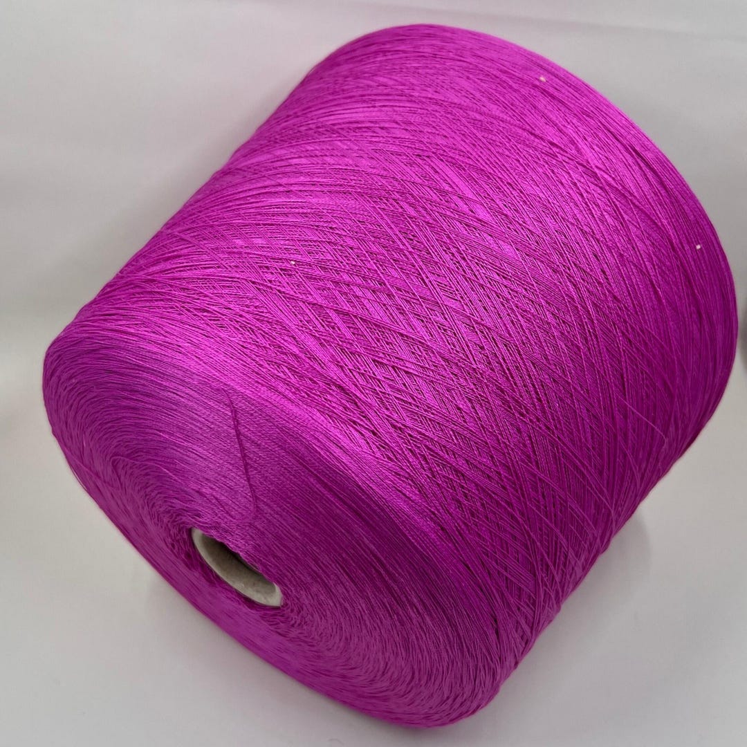 Cotton Lace Yarn on Cone, 100% Cotton - 2500m/100g (2734 Yards/3.52oz ...